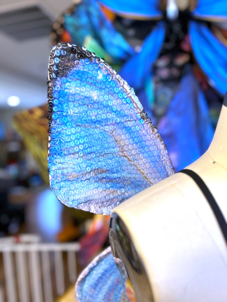 Small Sequin Morpho Sulkowskyi Costume Wings for Halloween – Moon Moth ...