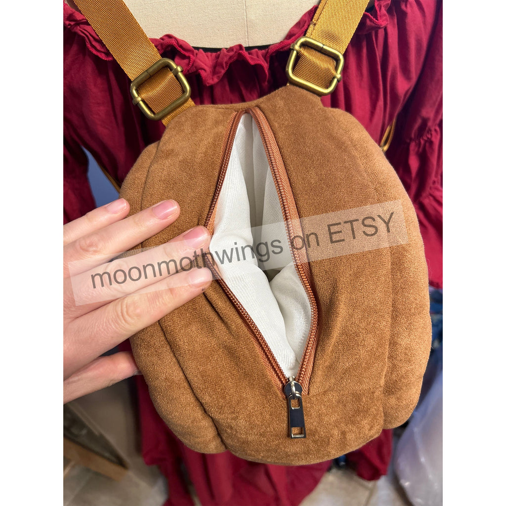 Ren Faire Bag, Goblincore Snail Shell Backpack in Brown, Ren Faire ...