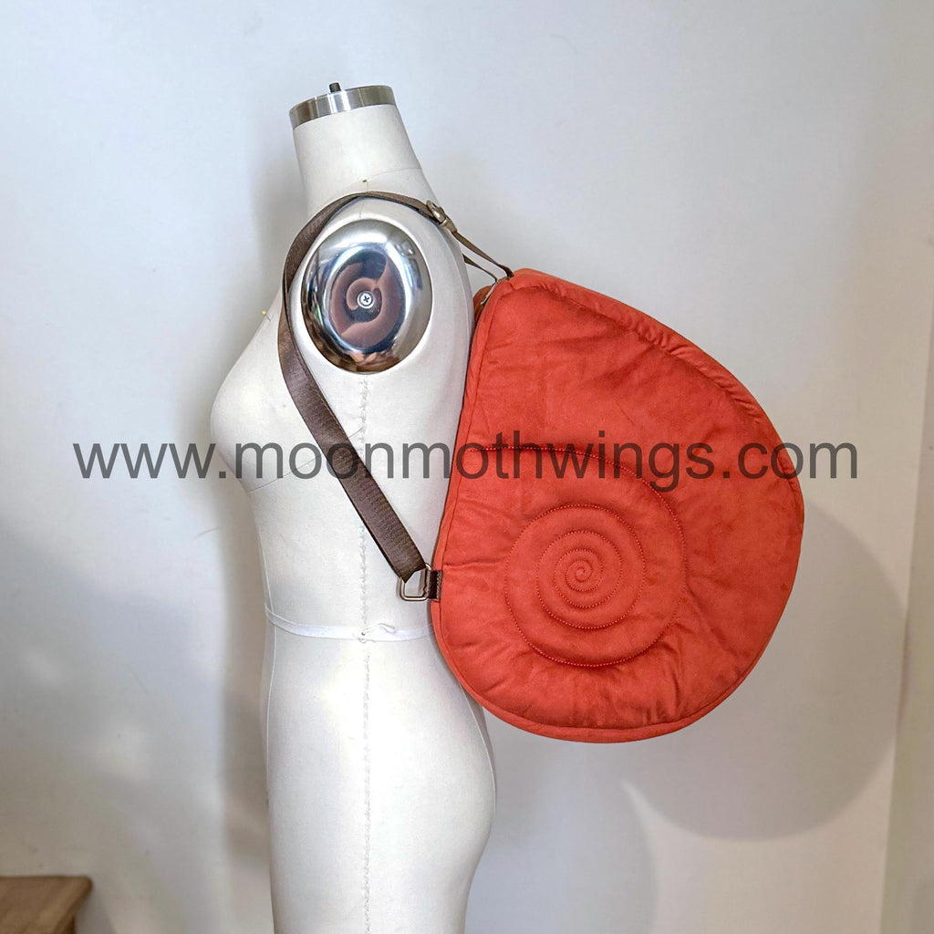 Large Snail Shell Backpack In Stock - in Rust – Moon Moth Wings