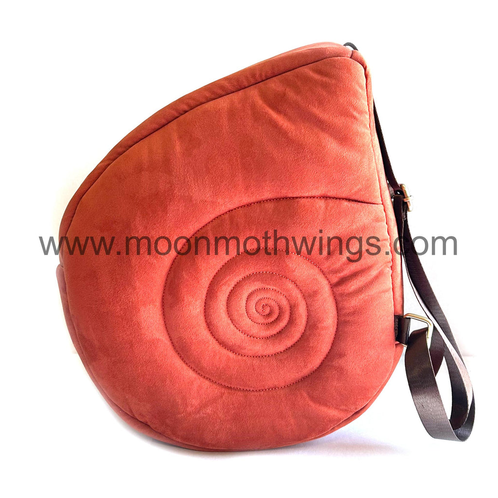 Large Snail Shell Backpack In Stock - in Rust – Moon Moth Wings