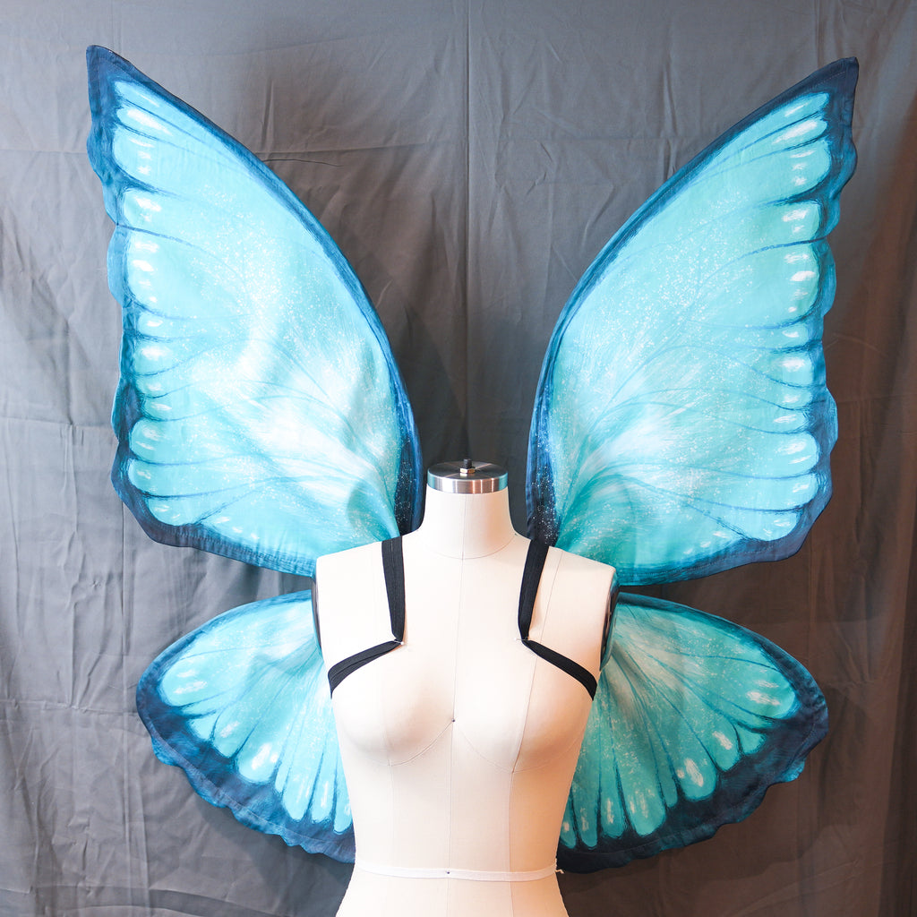 Glaceon-Inspired Fairy Wings for Fairy Costume Ice Blue – Moon Moth Wings