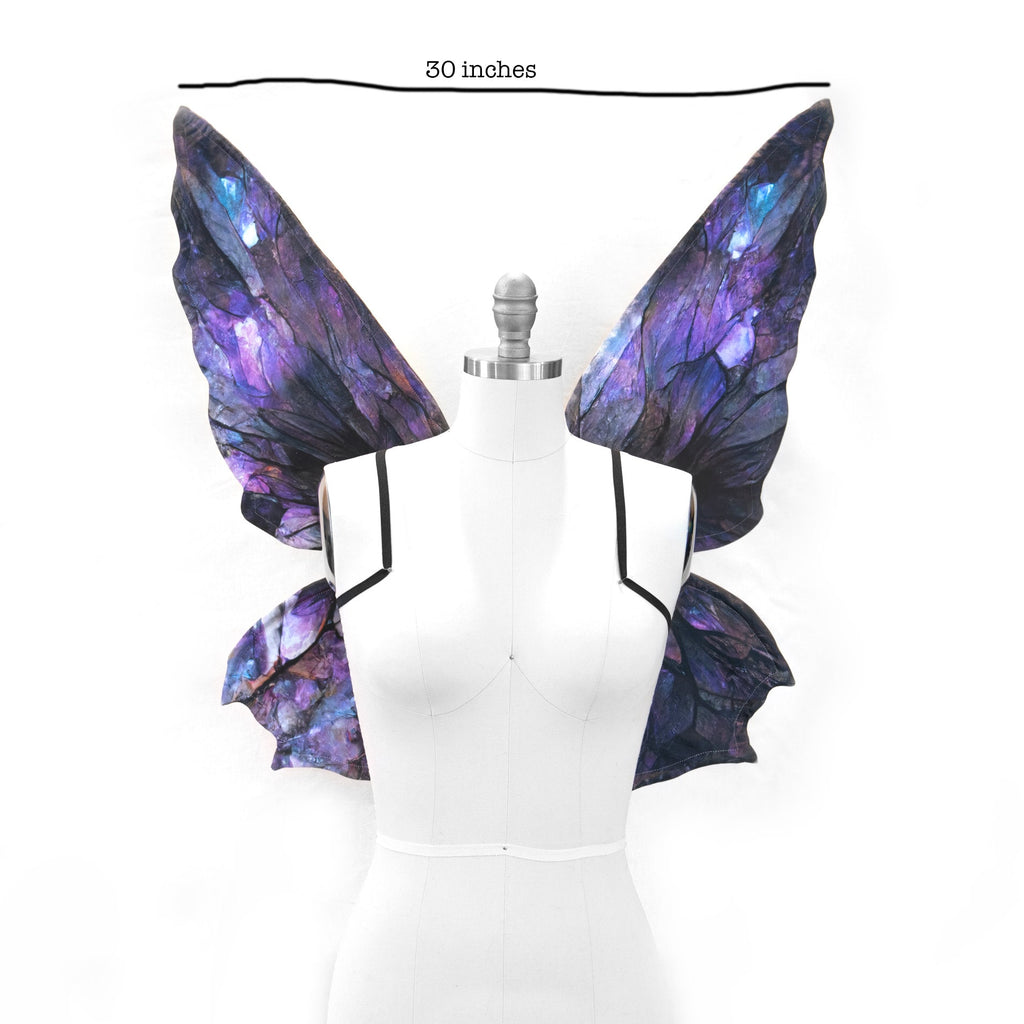 Amethyst Crystal Fairy Wings – Moon Moth Wings