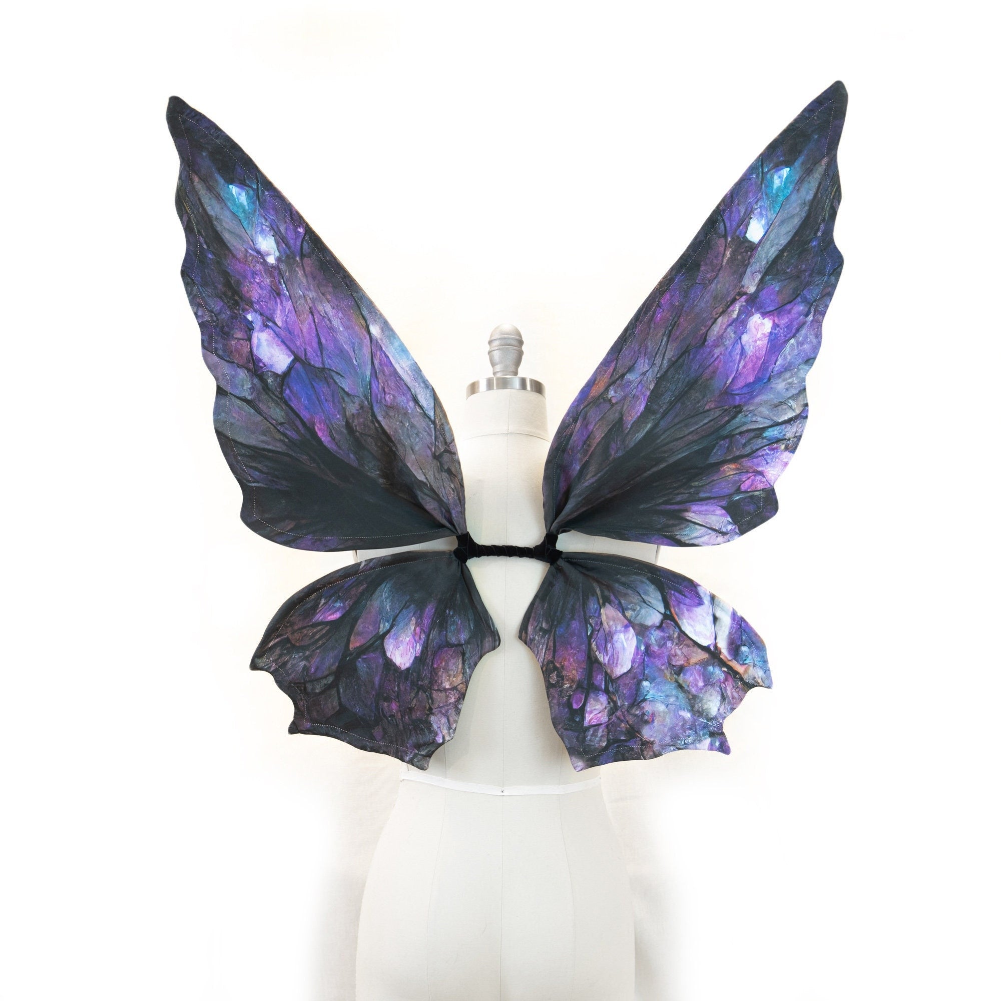 Amethyst Crystal Fairy Wings – Moon Moth Wings