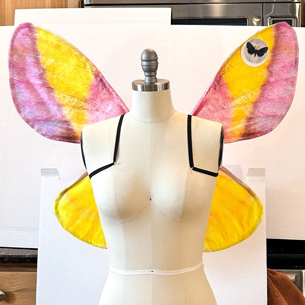 Medium Rosy Maple Moth Costume Wings for Halloween – Moon Moth Wings