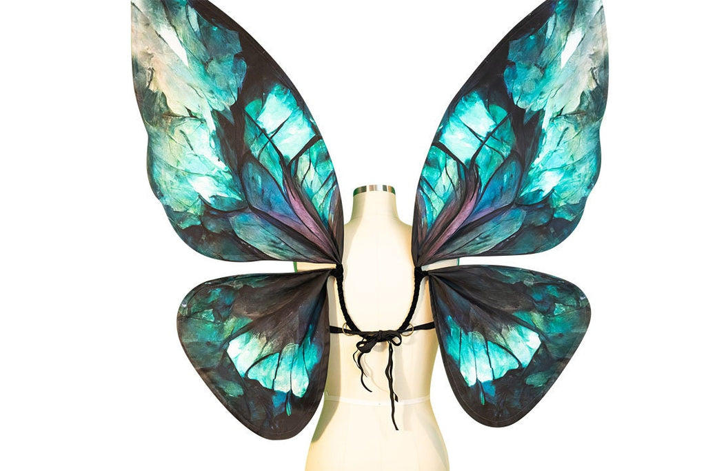 Large Alexandrite Gemstone Crystal Fairy Costume Wings – Moon Moth Wings