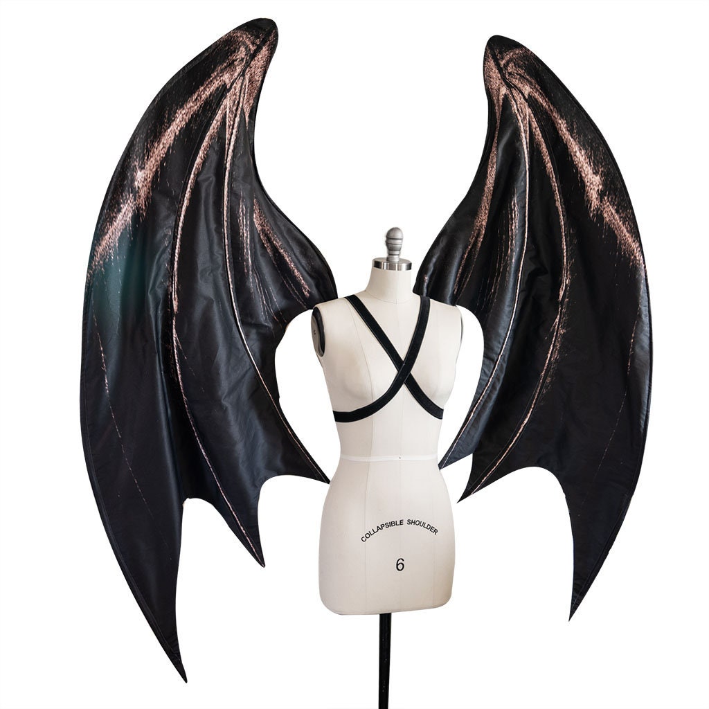 Very Large Demon or Bat Costume Wings – Moon Moth Wings