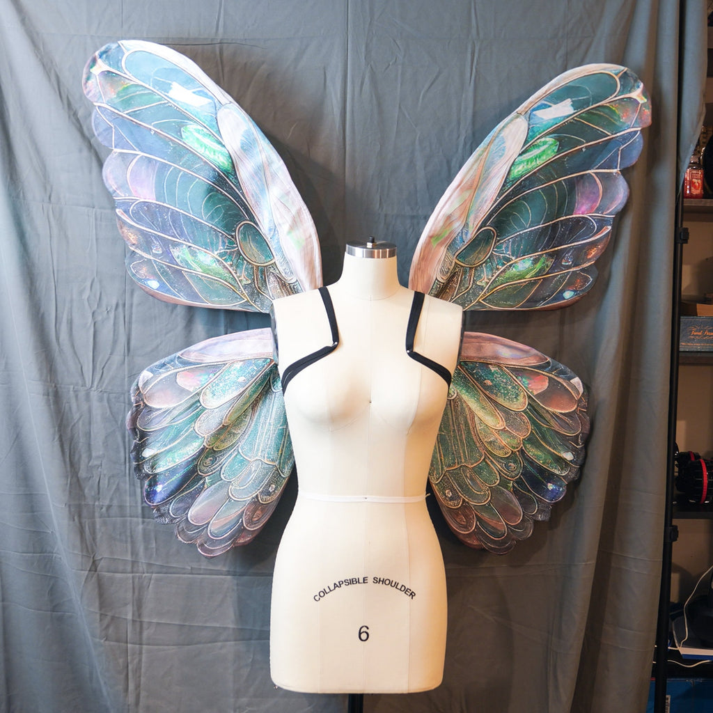 Opal-Inspired Fairy Wings for Fairy Costume – Moon Moth Wings