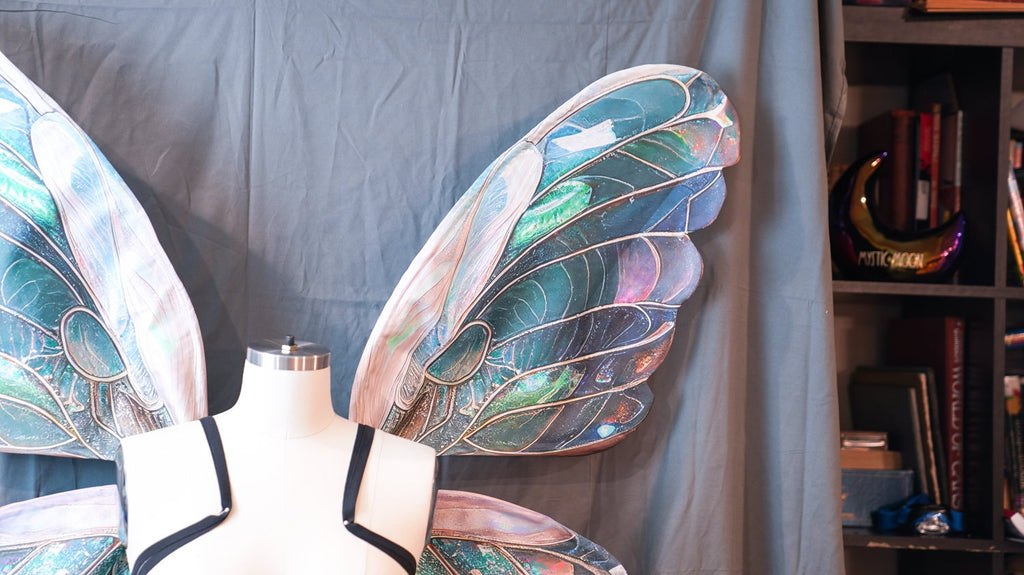 Opal-Inspired Fairy Wings for Fairy Costume – Moon Moth Wings