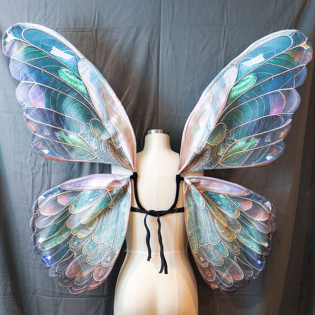 Opal-Inspired Fairy Wings for Fairy Costume – Moon Moth Wings